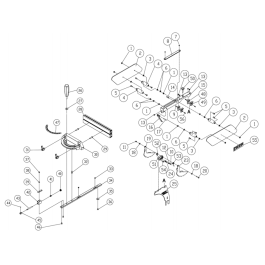 2000B - 5HP - 3PH - 50 in. Table Saw and Workbench - Blade Guard and ...